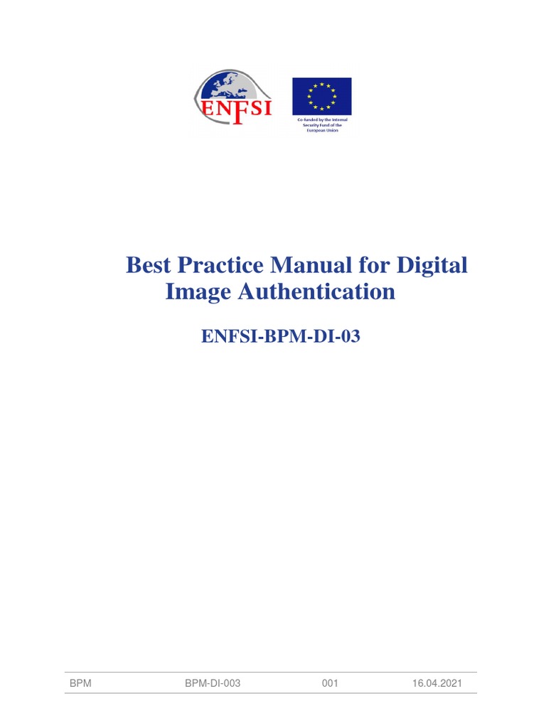 Image Authentication ENFSI | PDF | Data Compression | File Format
