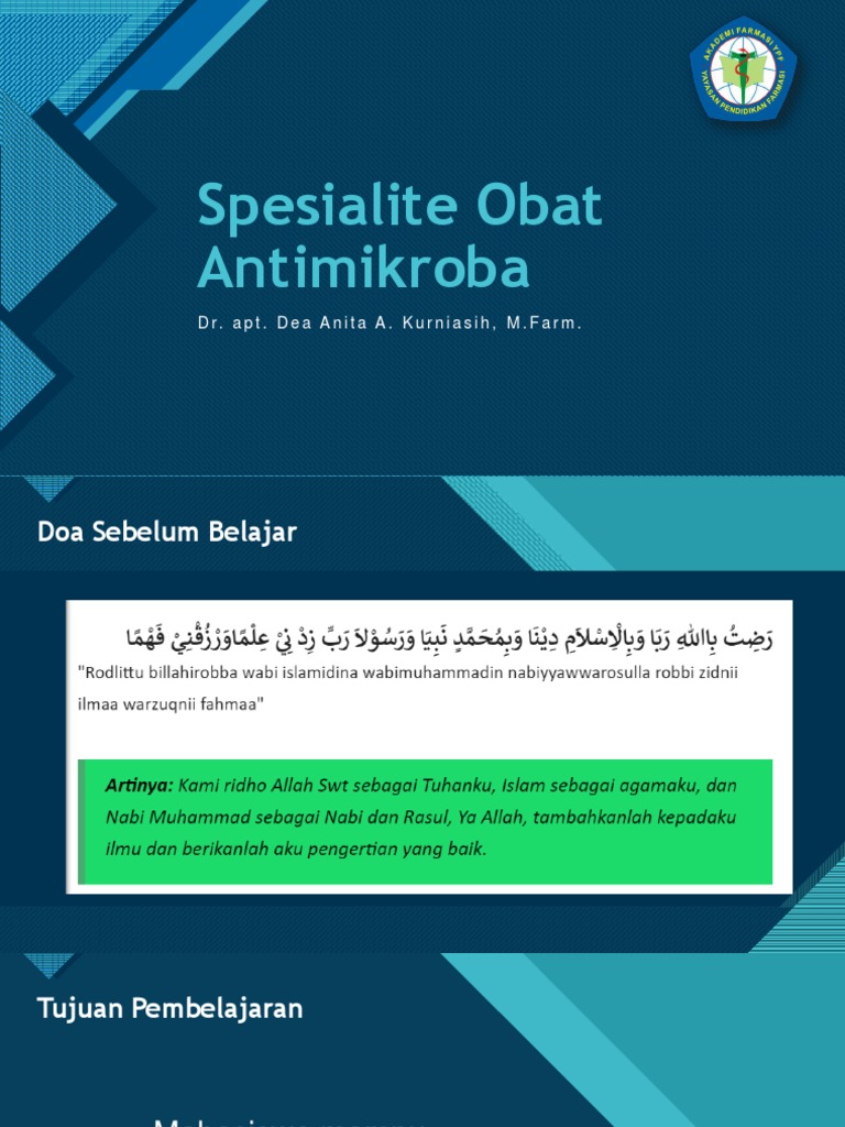Spesialite Obat Antimikroba | PDF