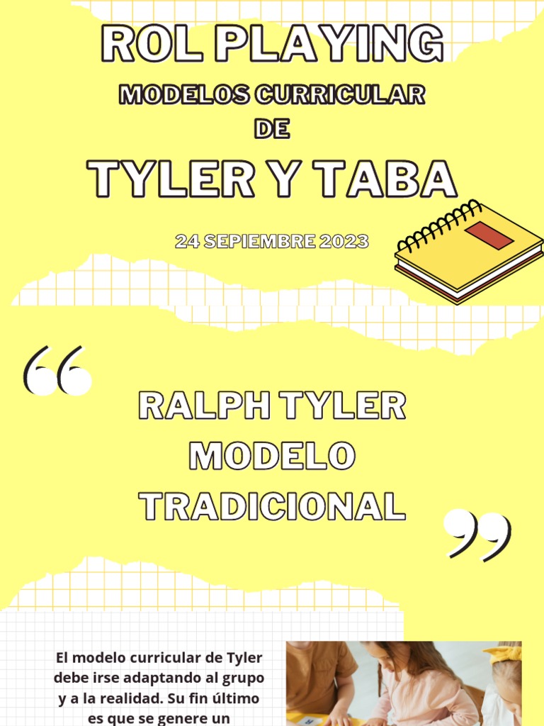 Presentacion+Tyler+y+Taba | PDF | Aprendizaje | Evaluación