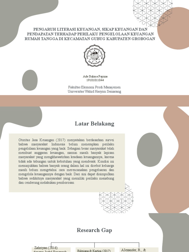 Sempro | PDF | Karier & Perkembangan | Pengelolaan Keuangan & Uang