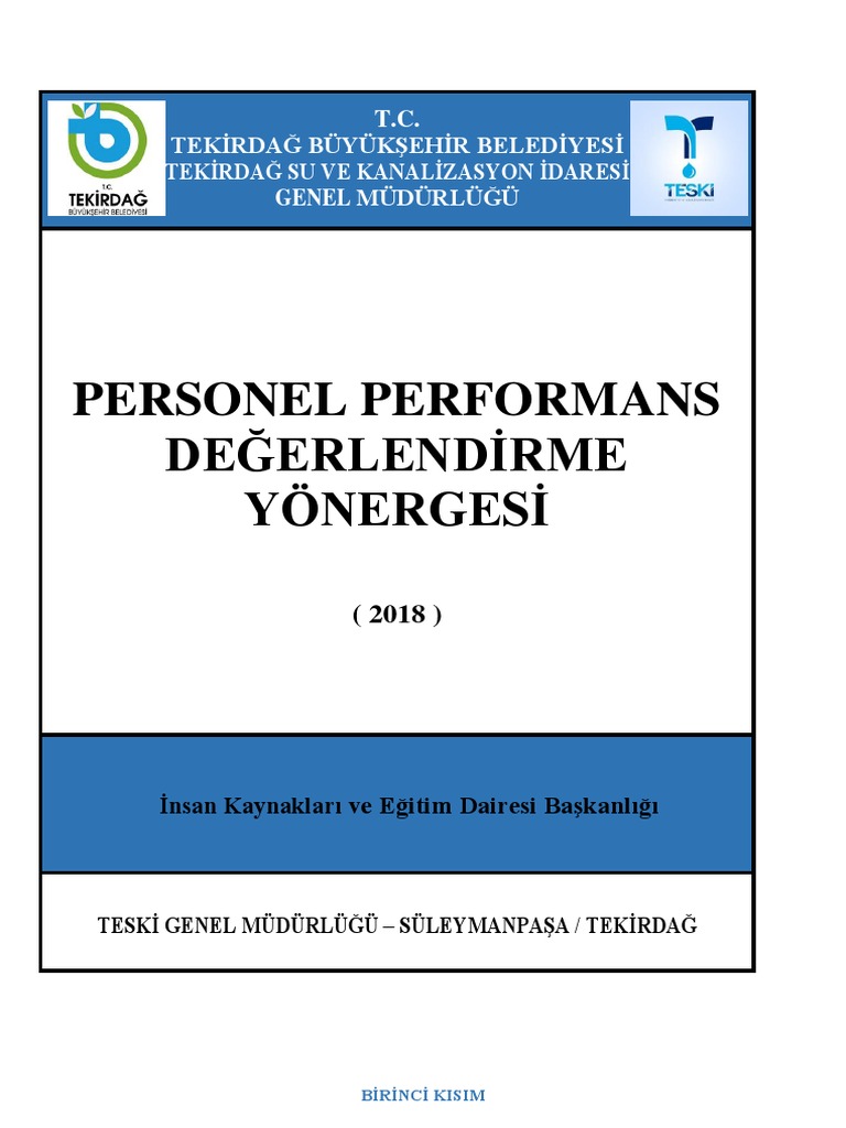 Personel Performans Değerlendirme Yönergesi | PDF