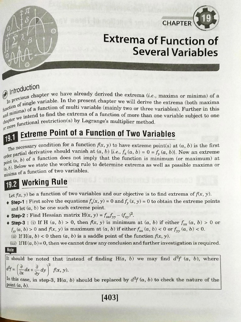 Maxima Minima For Several Variables | PDF | Maxima And Minima | Geometry