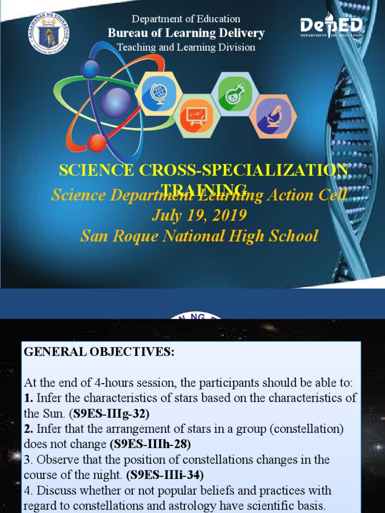 Science Cross-Specialization Training | PDF | Stars | Sun