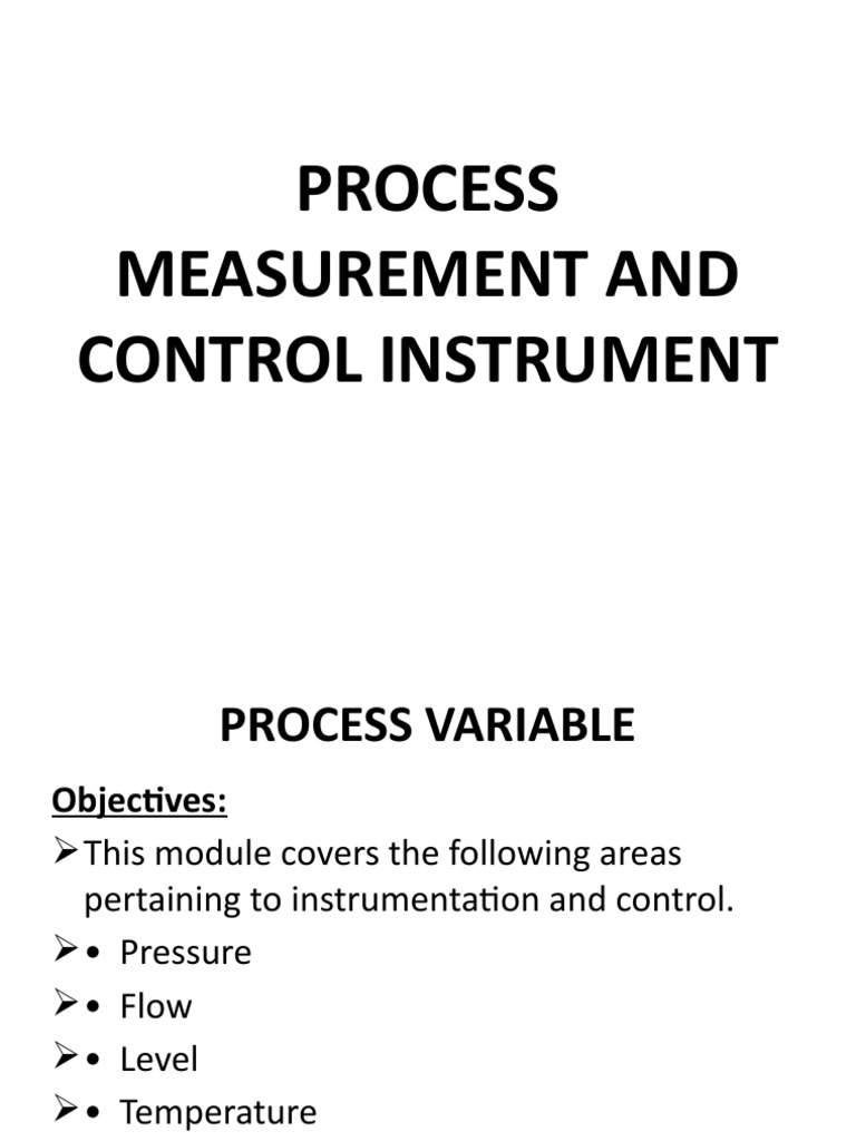 Process Measurement and Control Instrument | PDF | Flow Measurement | Pressure Measurement