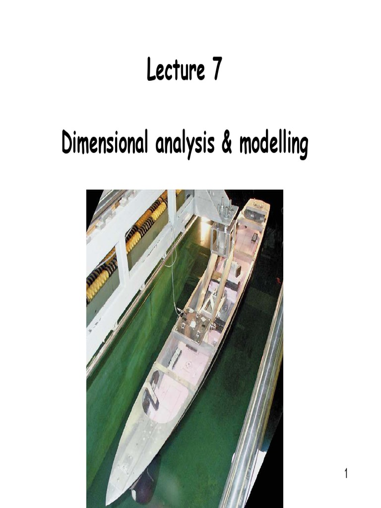 Dimensional Analysis & Modelling | Download Free PDF | Wind Tunnel ...