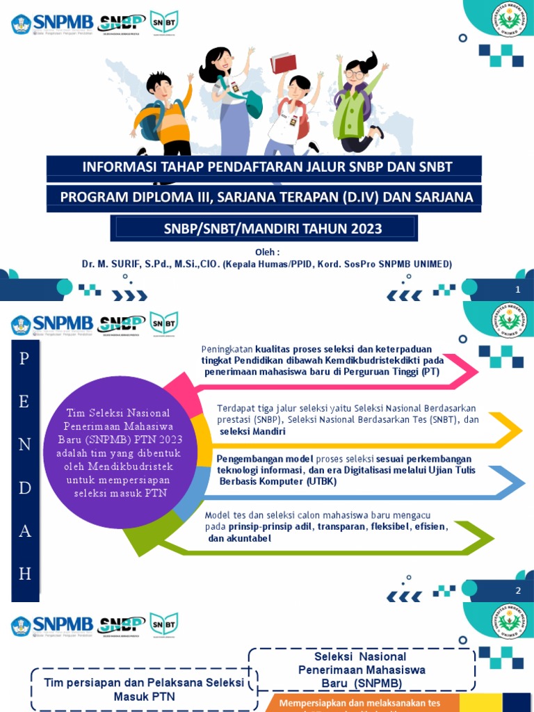 Panduan Pendaftaran SNBP dan SNBT 2023 | PDF