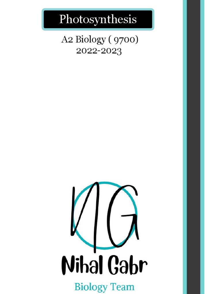 Photosynthesis: A2 Biology (9700) 2022-2023 | PDF | Photosynthesis ...