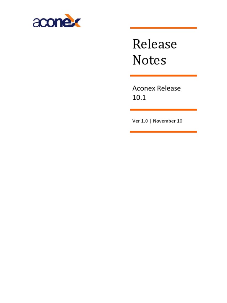 Aconex Releasenotes 10.1 | PDF | Login | Password