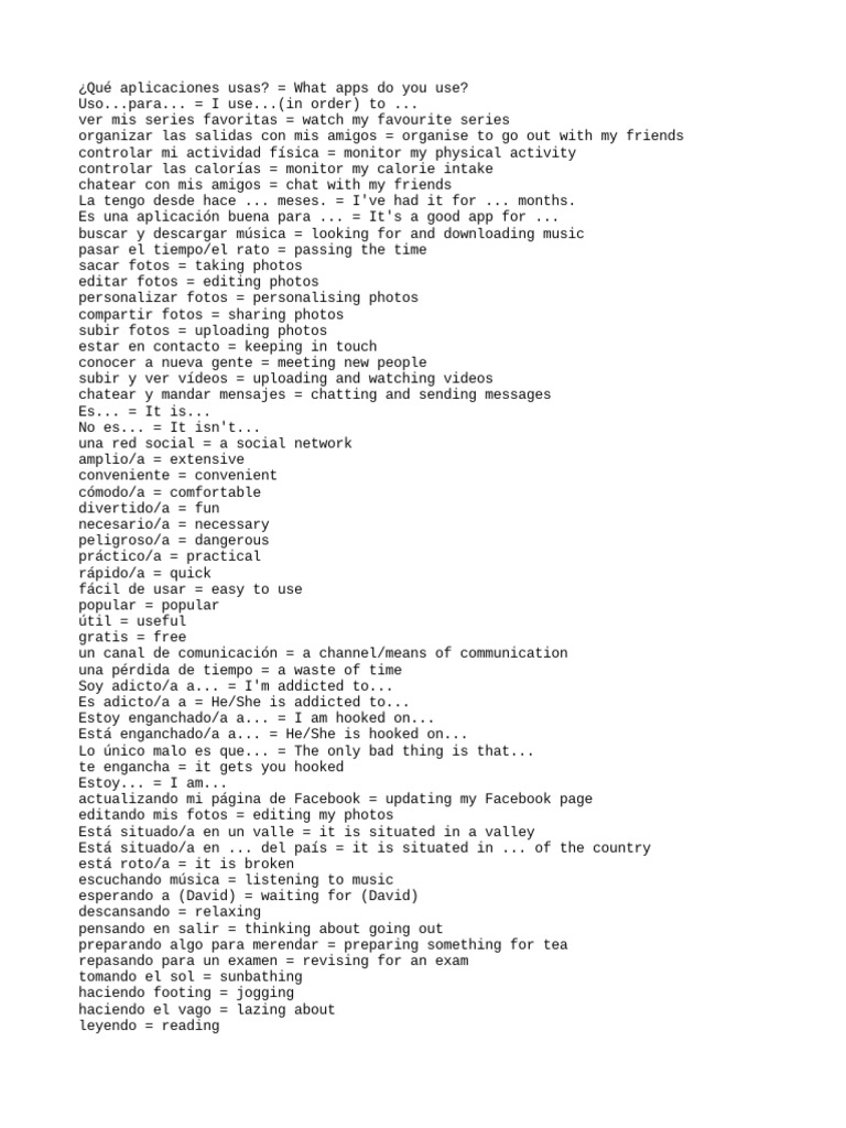 Module 3 Spanish | PDF