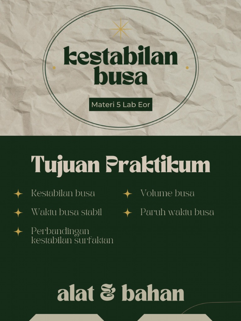 Materi 5 Kestabilan Busa | PDF
