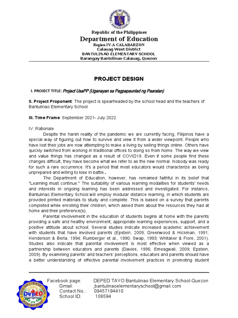 Project UsaPP Engages Parents | PDF | Learning | Cognition