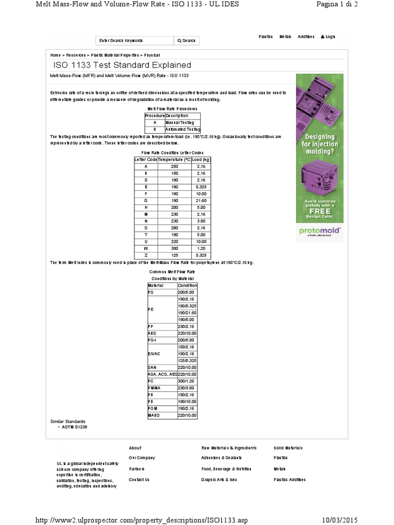 ISO1133 Melt Volume Flow Rate MVR | PDF | Building Engineering ...
