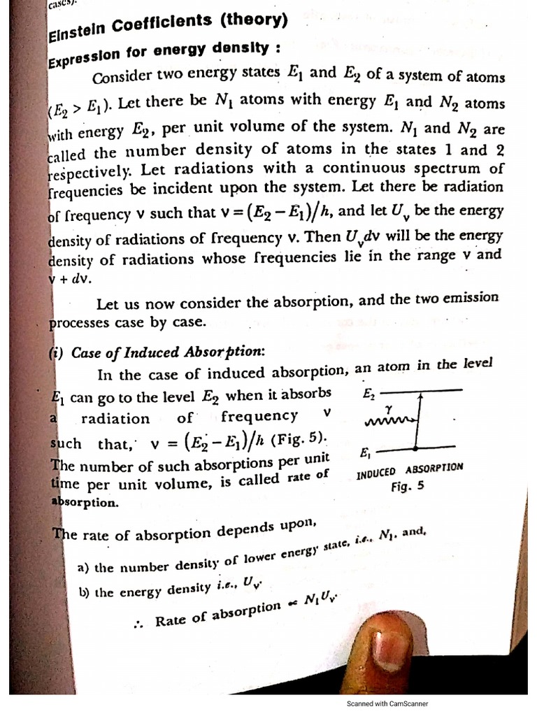 Einstein Coefficients Pdf