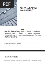 Mba-III-sales & Retail Management (10mbamm312) - Notes | PDF | Sales ...