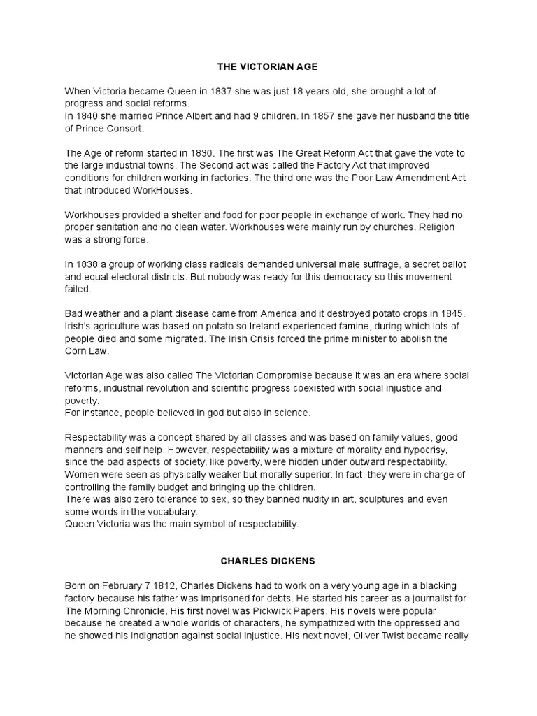 Victorian Age, Dickens-Verga | PDF | Charles Dickens | Victorian Era