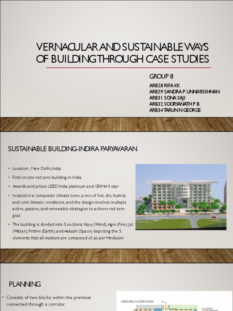 Vernacular and Sustainable Ways of Building Through Case Studies | Download Free PDF | Efficient ...