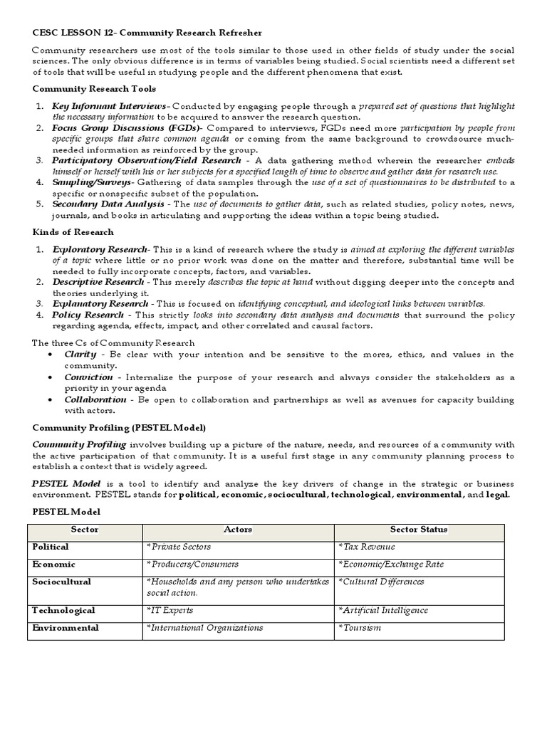 Cesc Lesson 12 | PDF | Data | Policy