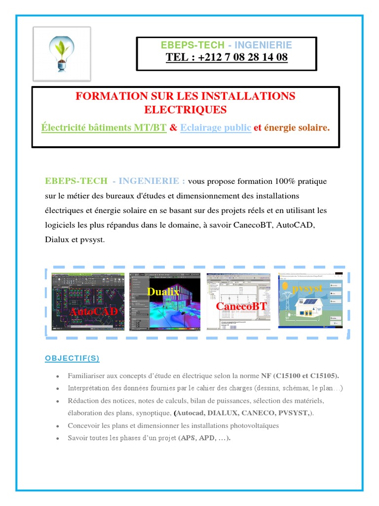 Formation Sur Les Installations Electriques | PDF | Énergie solaire photovoltaïque ...