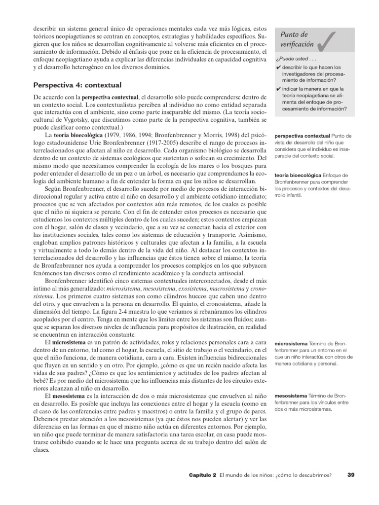 Perspectiva 4: Contextual: Punto de Verificación | PDF | Evolución ...