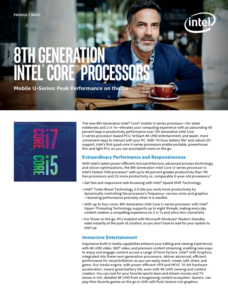 8th Gen Core Family Mobile Brief | PDF | Usb | Intel