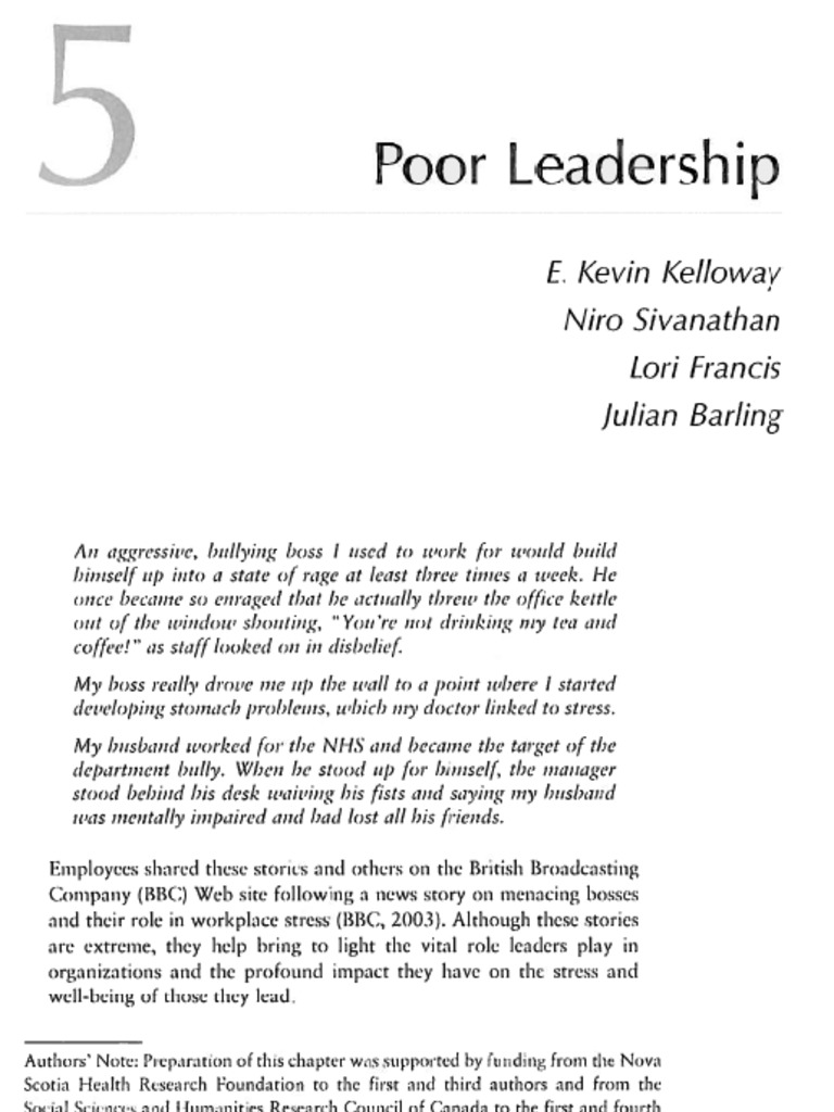 Poor Leadership | PDF