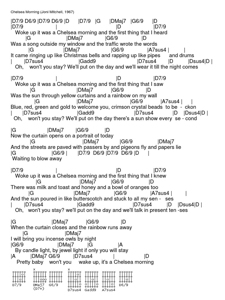 Chelsea Morning | PDF