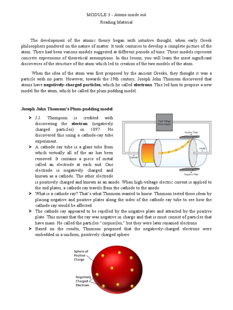 Q3 Lesson-2 Subatomic-Particles | PDF | Atomic Nucleus | Atoms