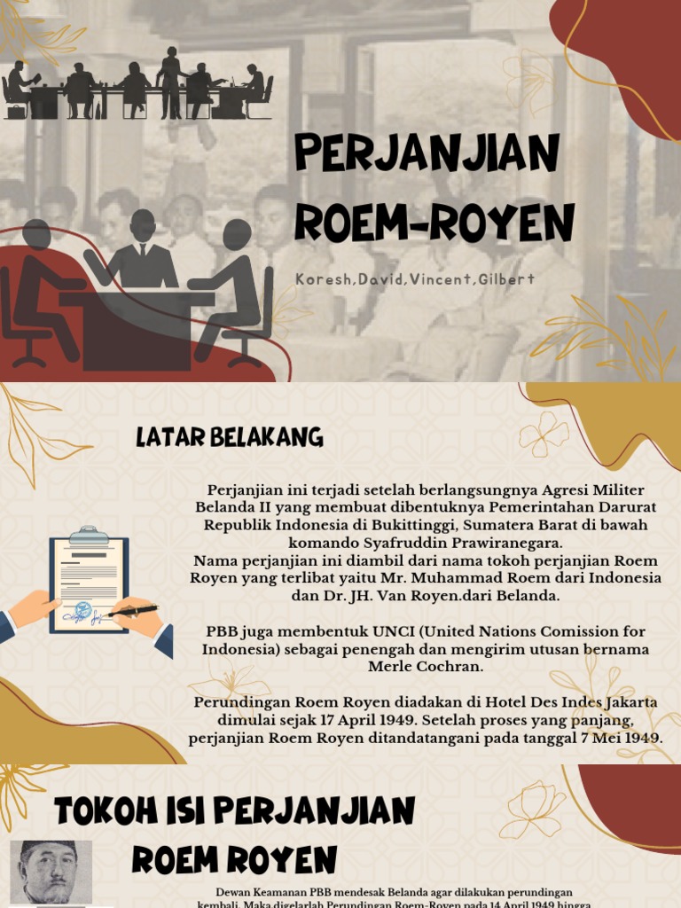 Perjanjian Roem-Royen: Koresh, David, Vincent, Gilbert | PDF