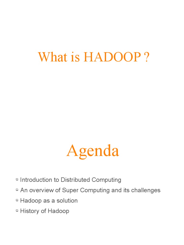 Hadoop Presentation | Download Free PDF | Apache Hadoop | Computing