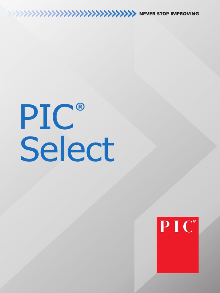 PIC Selection Manual | PDF | Nipple | Foot