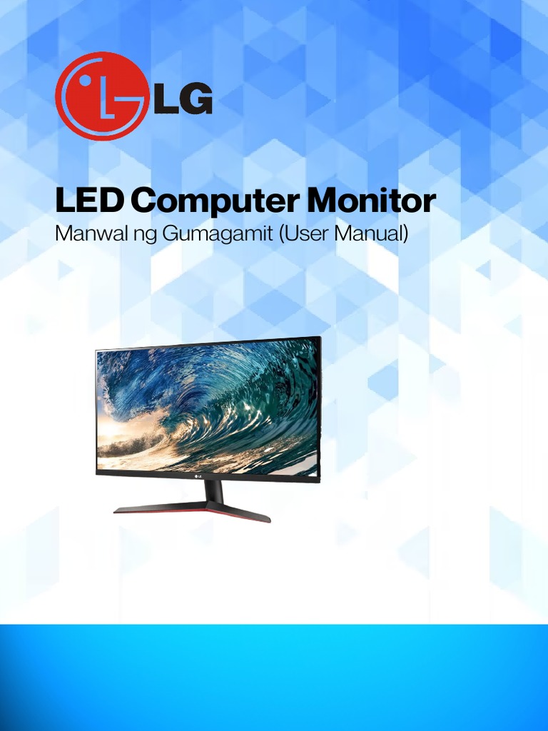 LED Computer Monitor: Manwal NG Gumagamit (User Manual) | PDF