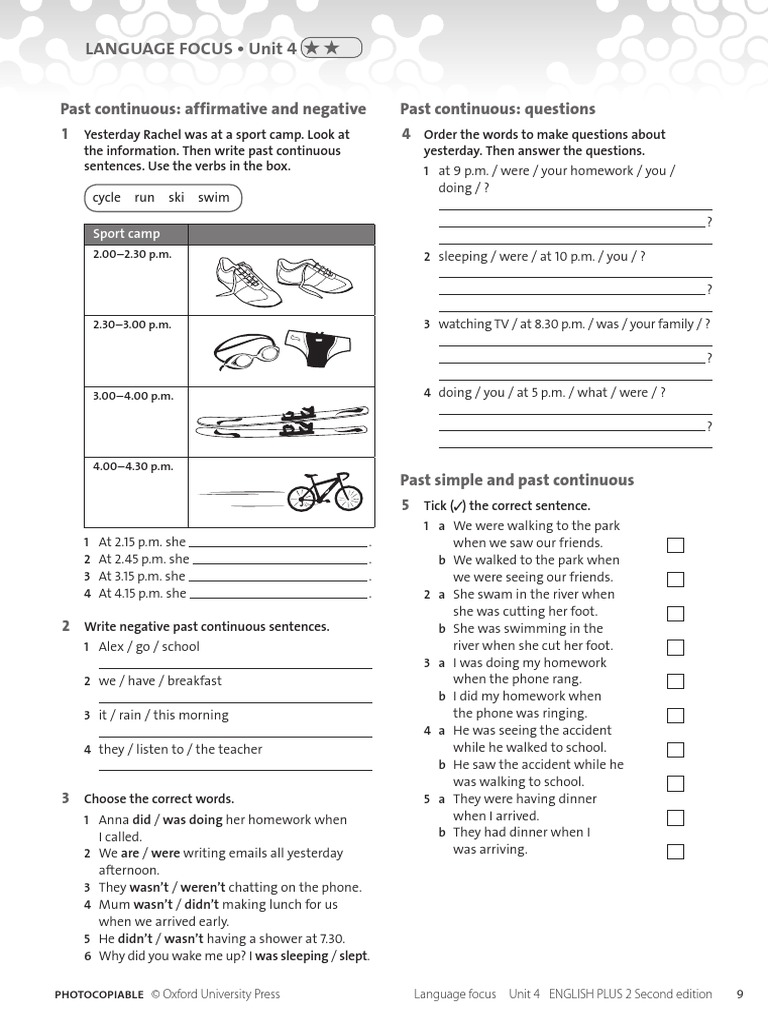 Past Continuous-1 | PDF | Language Families | Languages