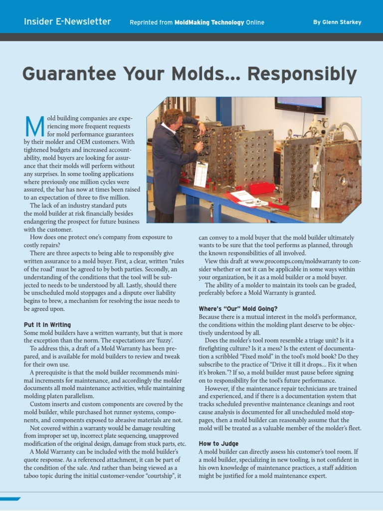 Guarantee Molds | PDF | Expert