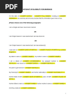 I-751 Affidavit Letter Sample Guide | PDF | Affidavit