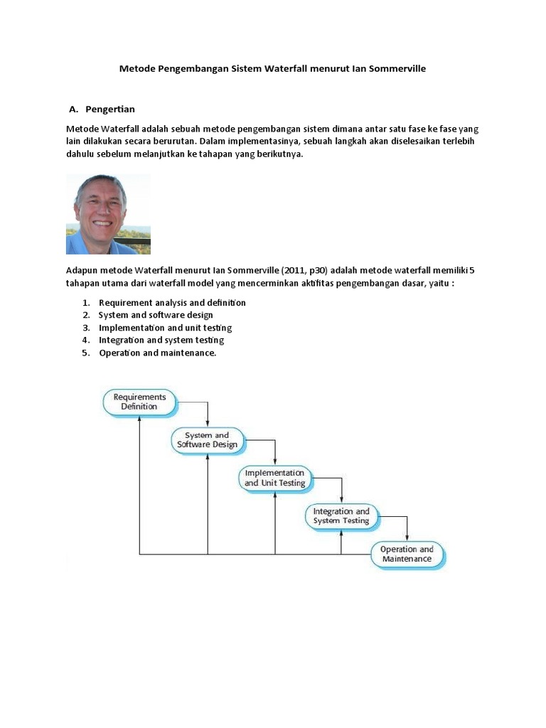 Metode Pengembangan Sistem Waterfall Menurut Ian Sommerville | PDF