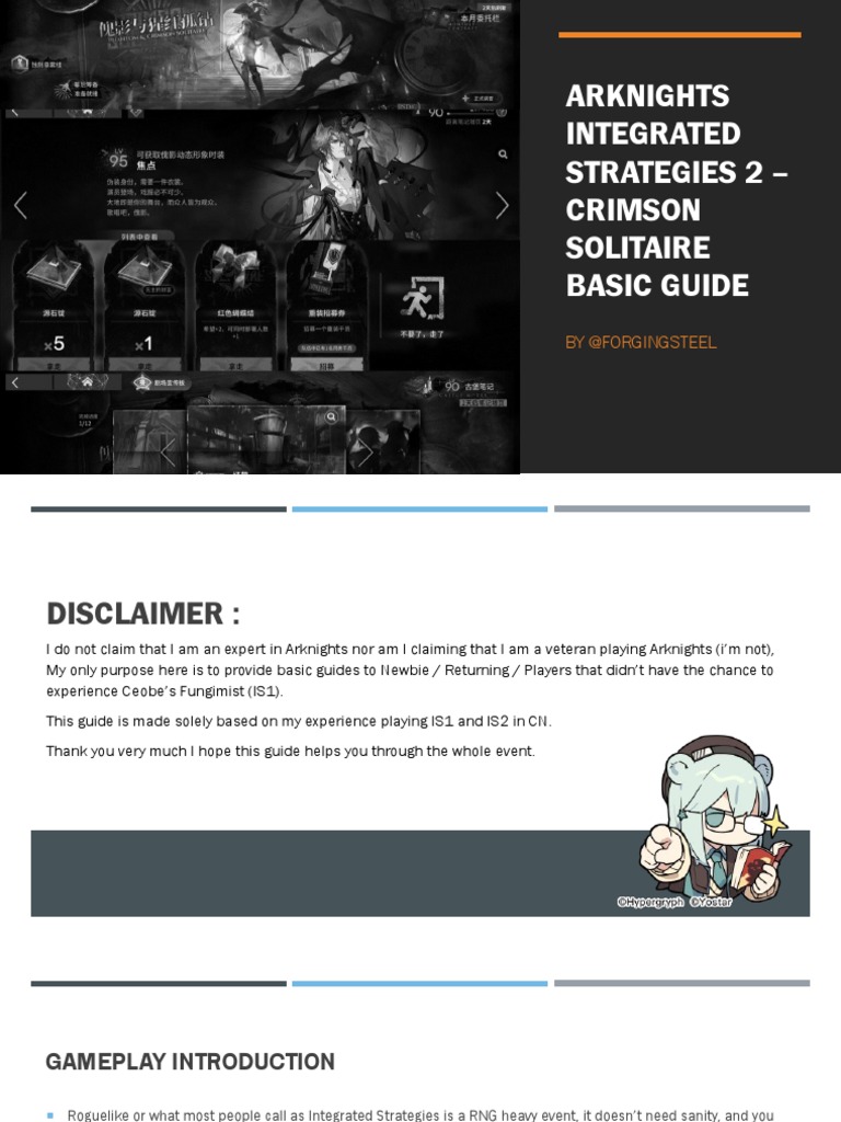 Arknights Integrated Strategies 2 Basic Guides | PDF | Entertainment | Game Design