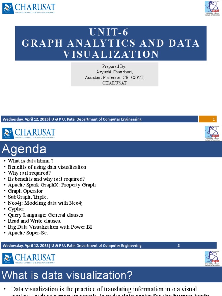 Unit-6_Data Visualization and Graph Analytics | PDF | Apache Spark ...