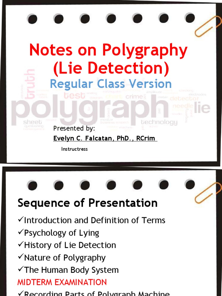 Polygraphy 3RD Crim KLL | PDF | Polygraph | Psychology Polygraphy 3RD Crim KLL | PDF | Polygraph | Psychology