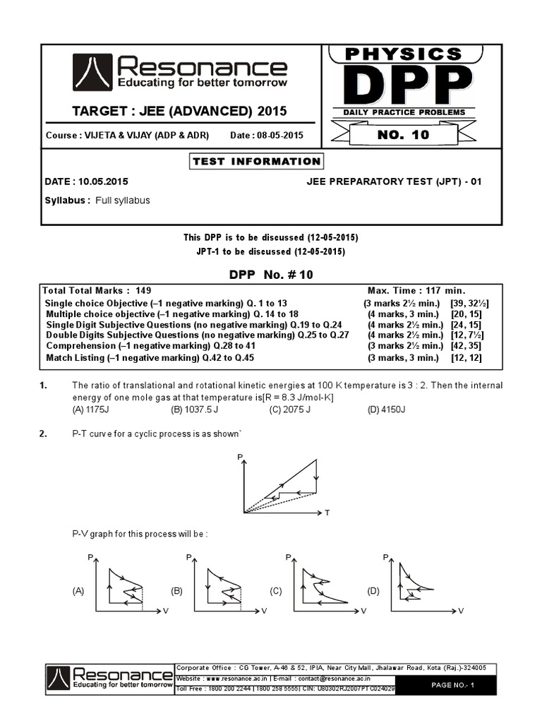 Phy 10 Merged | PDF | Gases | Rotation Around A Fixed Axis