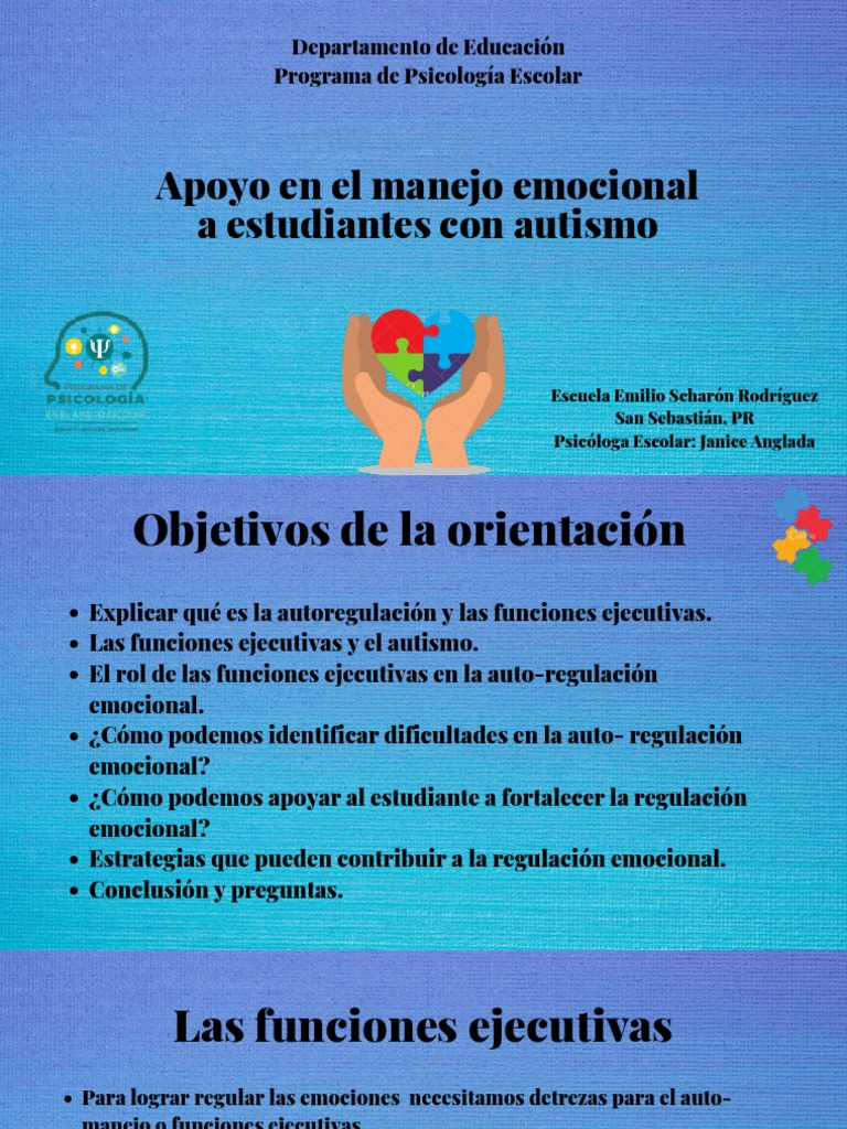 Manejo Emocional en Personas Con Autismo | PDF | Autorregulación ...