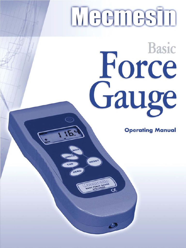 Mecmesin BFG Force Gauge Manual | PDF | Screw | Equipment