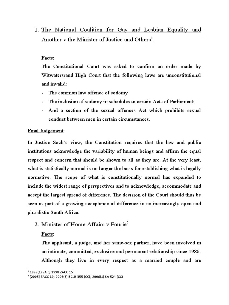 Cases | PDF | Homosexuality | Sodomy Law
