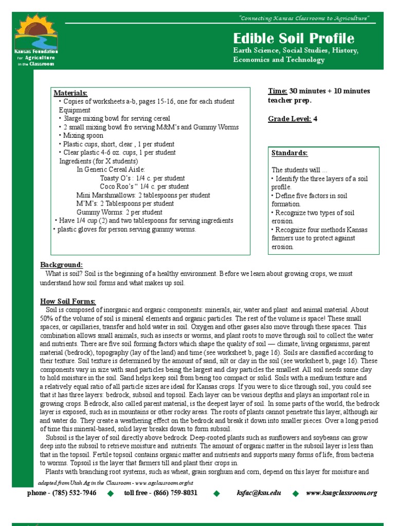 Edible Soil | PDF | Topsoil | Soil