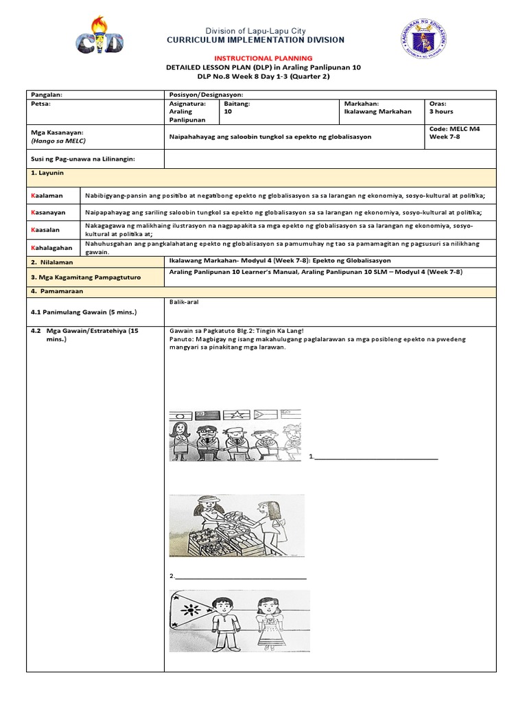 AP10 DLP No.8 Week 8 Day 1-3 (Quarter 2) | PDF