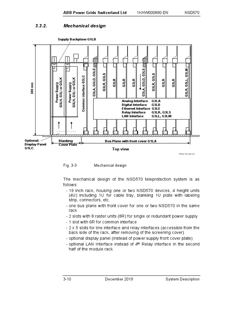 3.3.2. Mechanical Design: ABB Power Grids Switzerland LTD 1KHW000890-EN ...