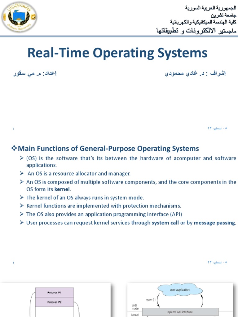 Real Time Operating System | PDF | Process (Computing) | Thread (Computing)