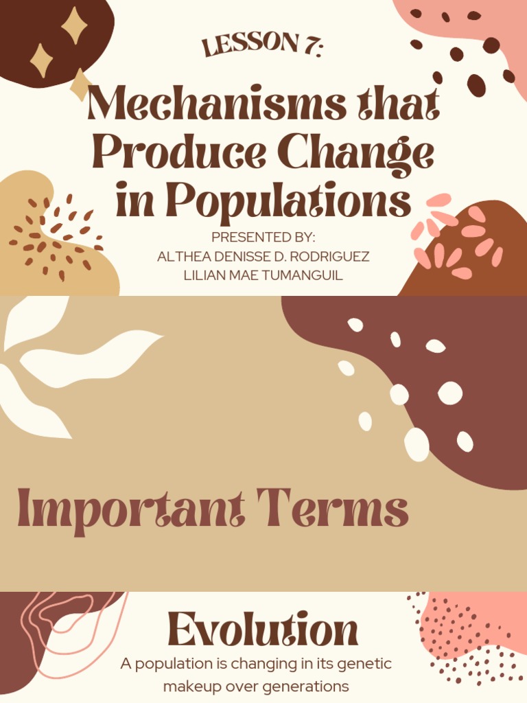 Mechanisms of Evolutionary Change | PDF | Evolution | Natural Selection
