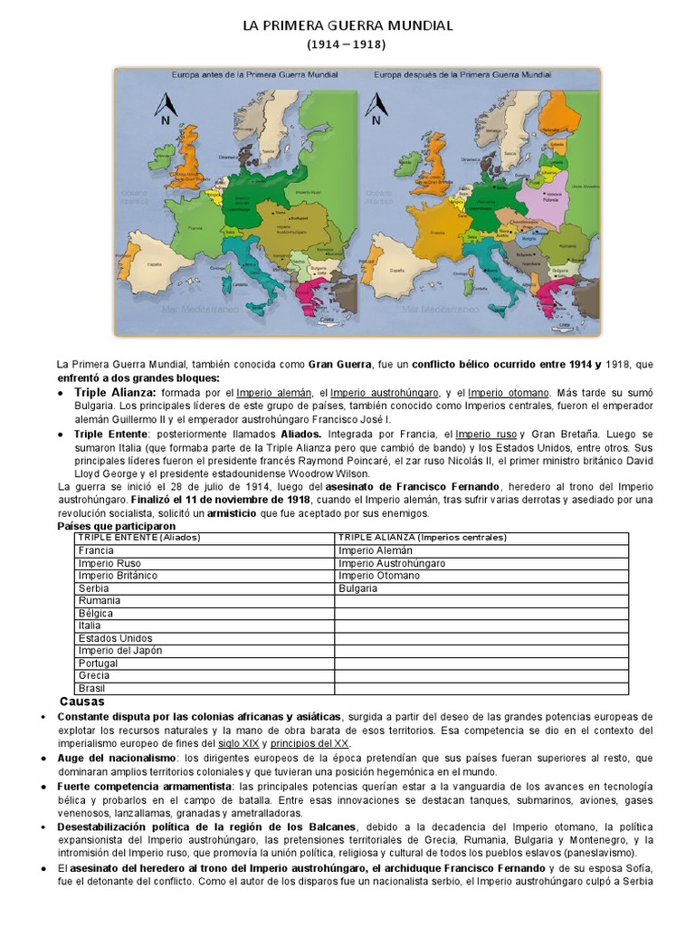 Primera Guerra Mundial | PDF | Austria Hungría | Primera Guerra Mundial