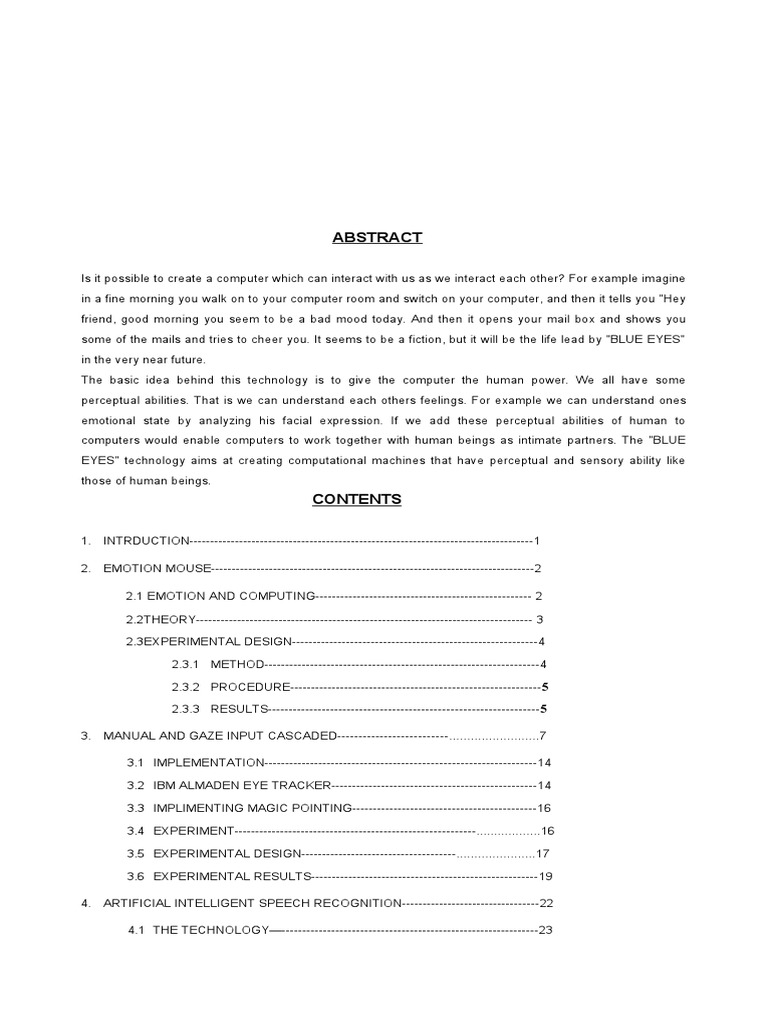 Blue Eyes | PDF | Emotions | Perception