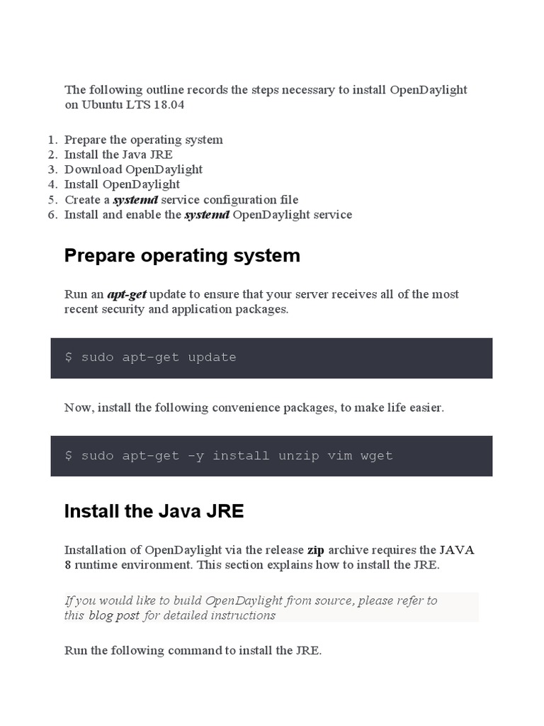 Prepare Operating System: Systemd Systemd | PDF | Java (Software Platform) | Java (Programming ...